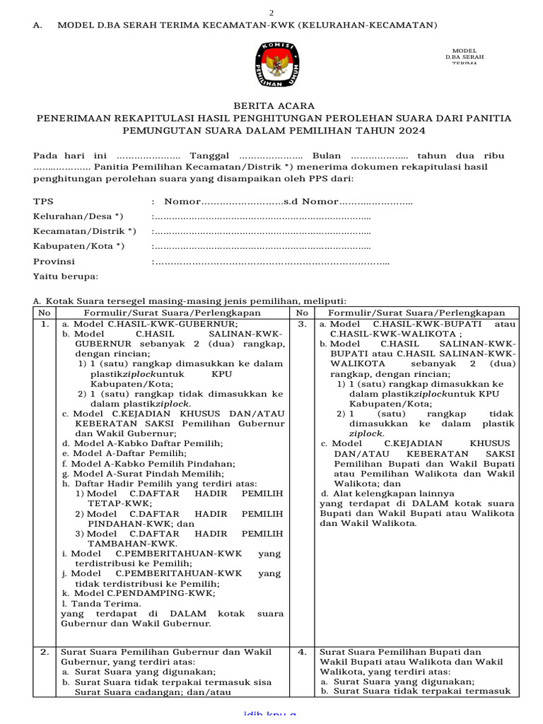 Administrasi kec | PDF