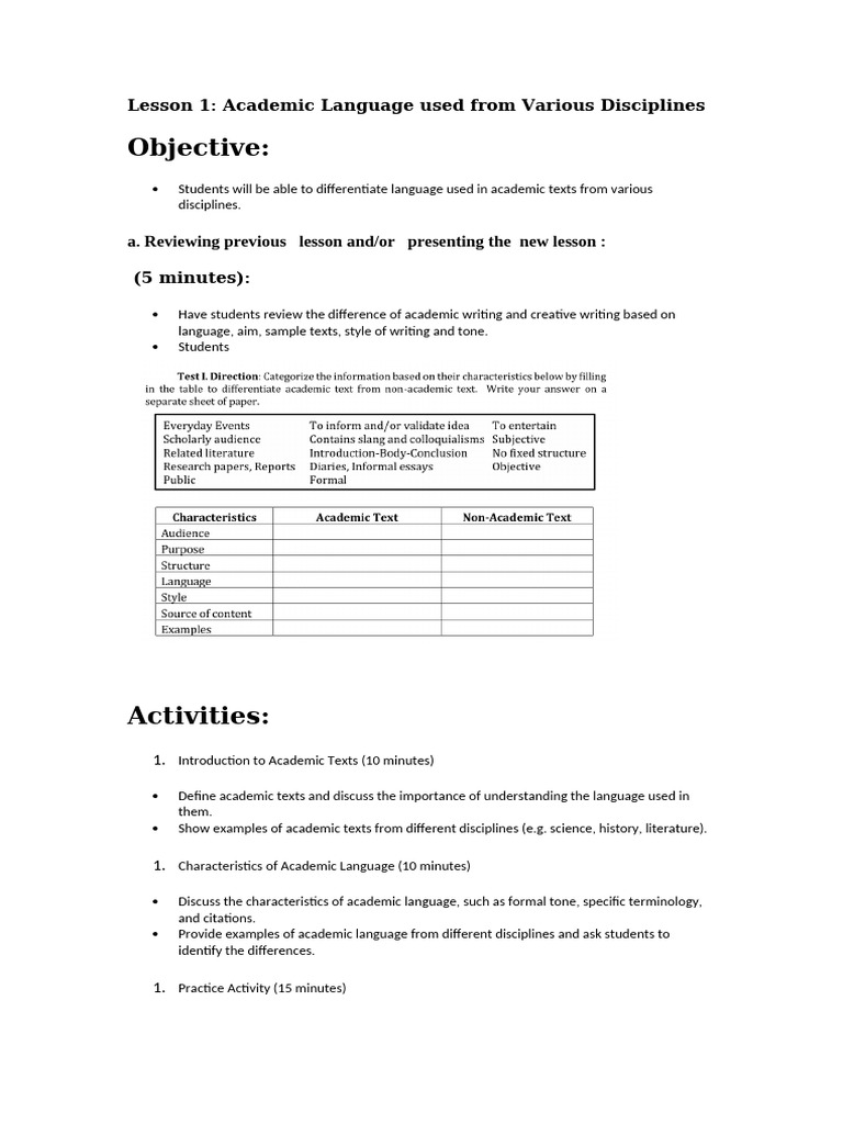 Differentiating Academic Language by Discipline | PDF | Jargon | Cognition