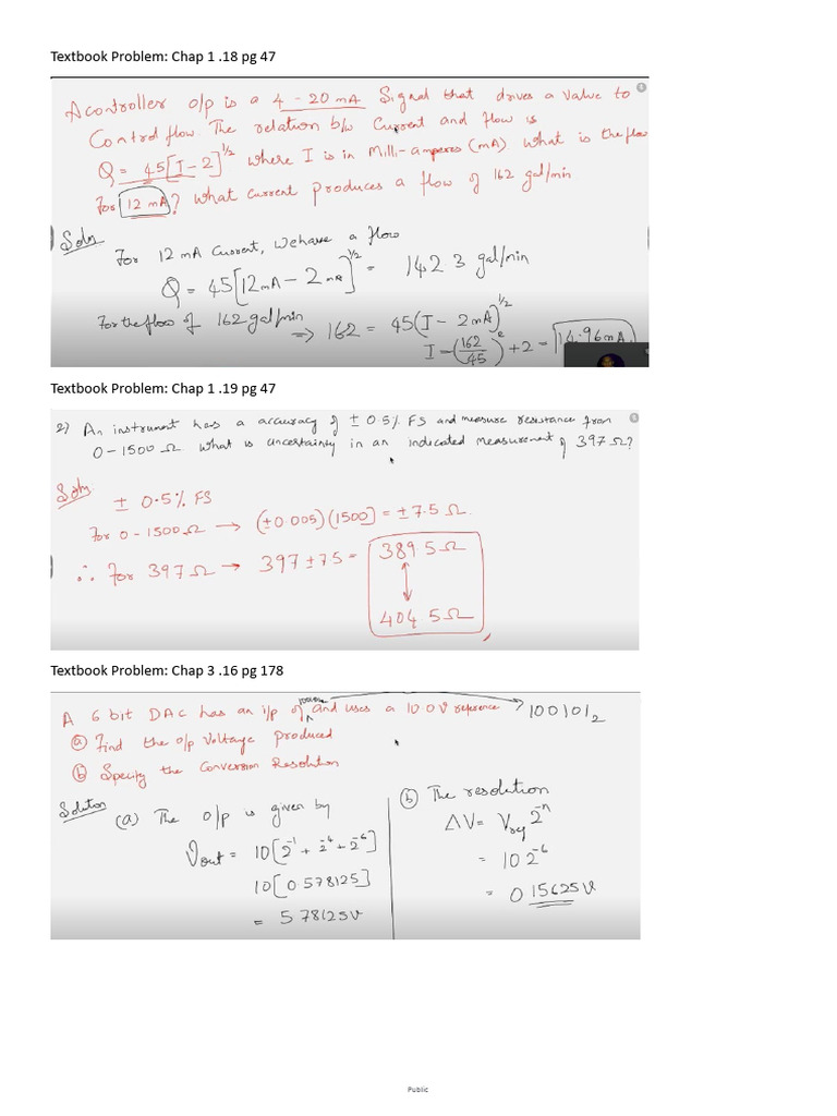 Revision Problems - Prof Manohar BS | PDF