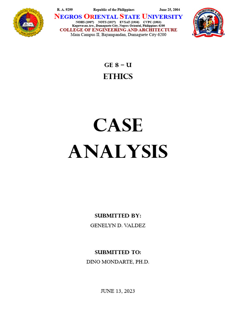 CASE STUDY | PDF | Plagiarism | Academic Integrity