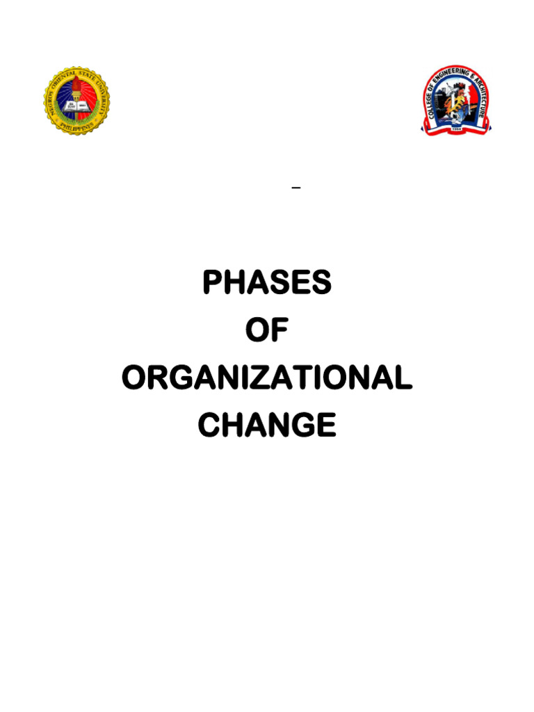 ENS 343 I - Phases of Organizational Change | PDF | Change Management | Performance Indicator