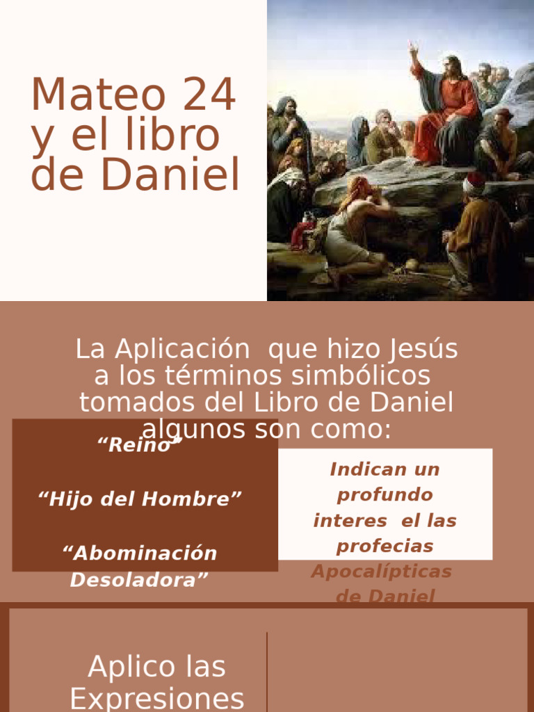 Mateo 24y El Libro de Daniel | PDF | Creencia religiosa y doctrina | Contenido bíblico