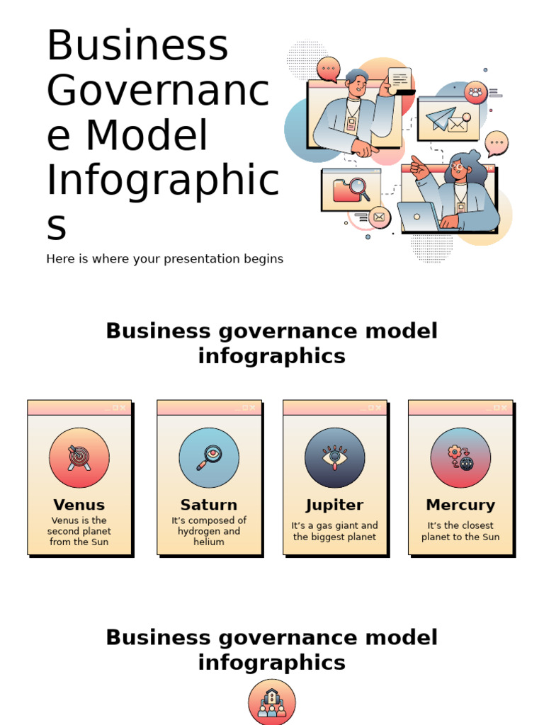 Business Governance Model Infographics by Slidesgo | PDF | Planets ...