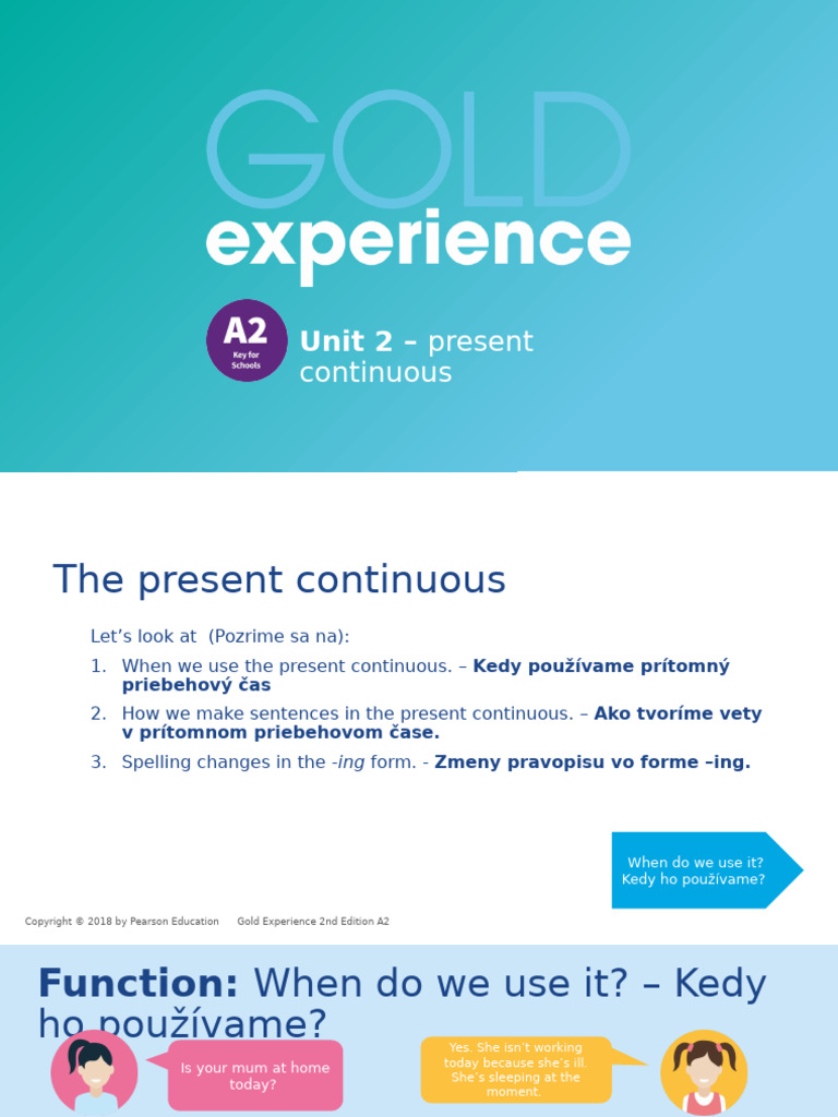 GXP_A2_U2_Grammar_presentation (1) | PDF | Subject (Grammar) | Linguistic Morphology