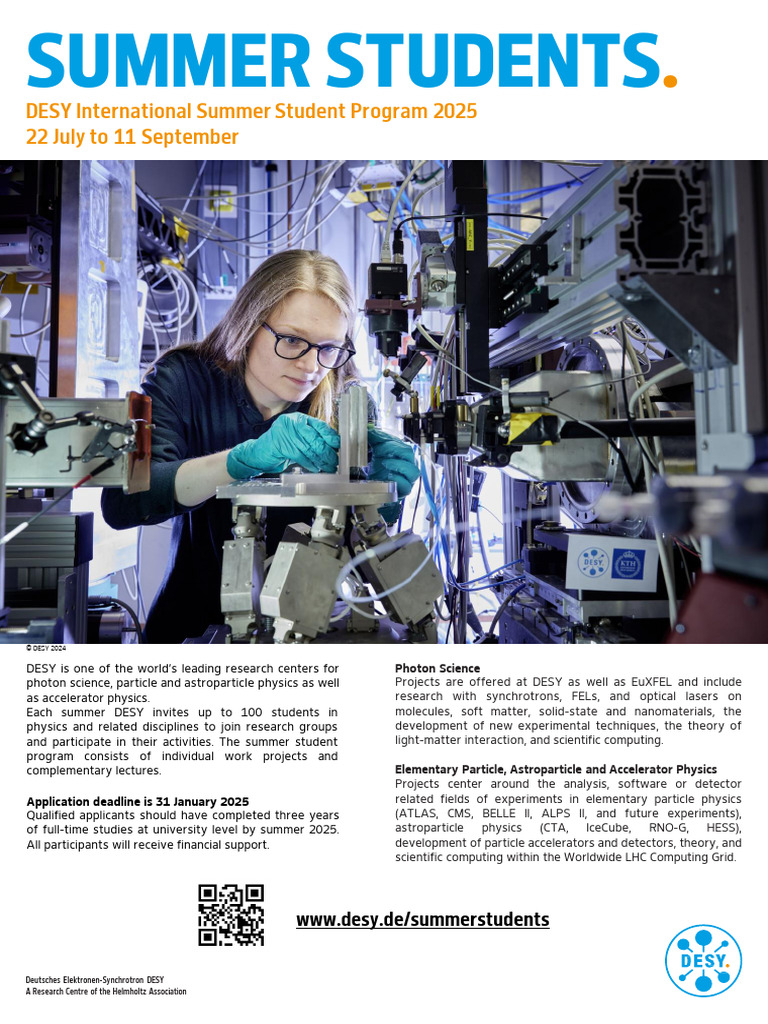 DESY Sommerstudenten Poster2025 | PDF
