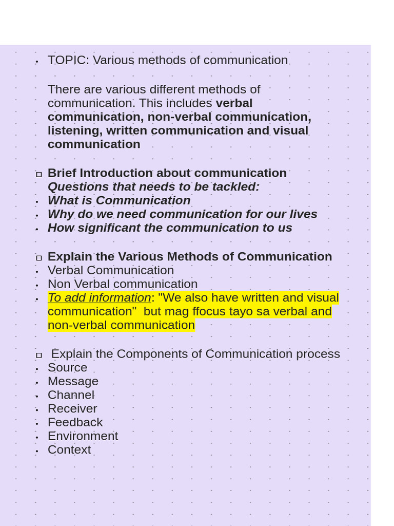 Video Presentation For Ge004 | PDF