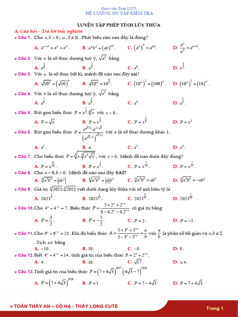 Đề cương KTTX 1-1 | PDF