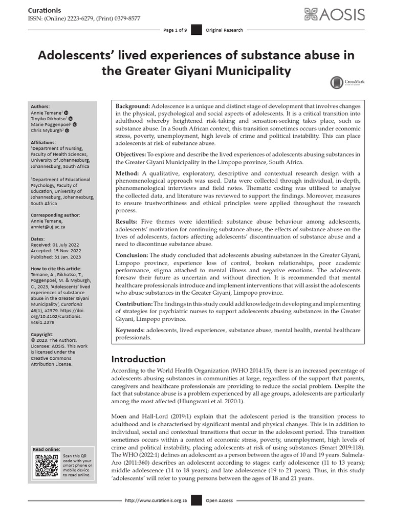 temane-et-al-2023-adolescents-lived-experiences-of-substance-abuse-in ...