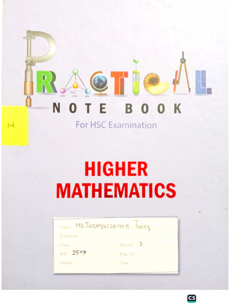 Higher Math 1st part | PDF