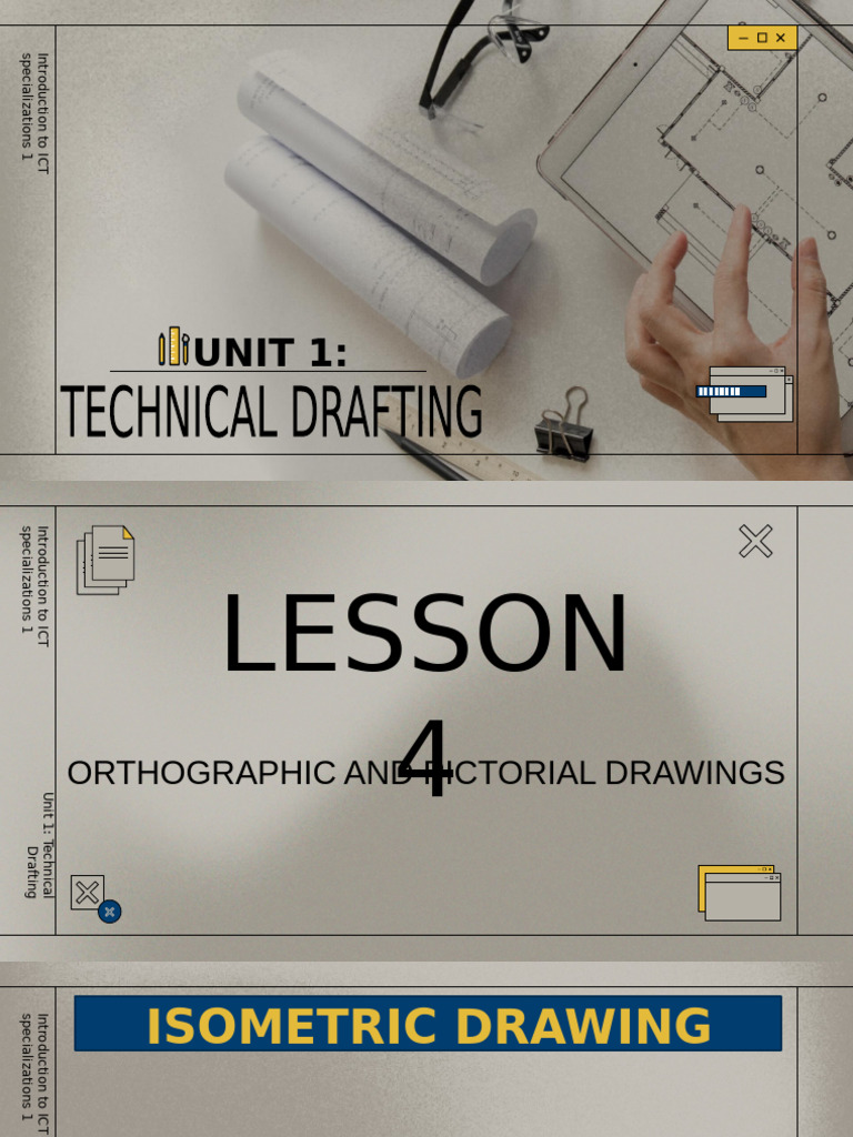 UNIT 1 LESSON 4. Orthographic and Pictorial Drawings Part 3 | PDF ...