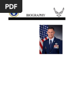 USAF Bio Template | PDF | Defence Ministries | Military