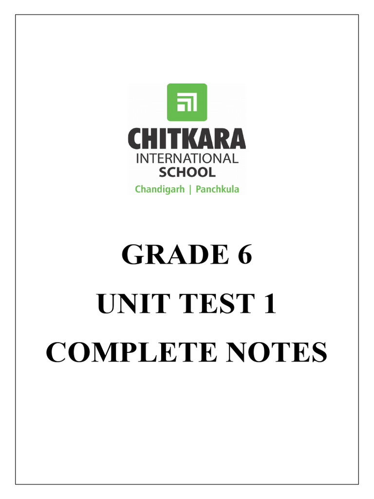 Resource 20240504141422 Grade 6 Complete Notes | PDF | Grammatical ...