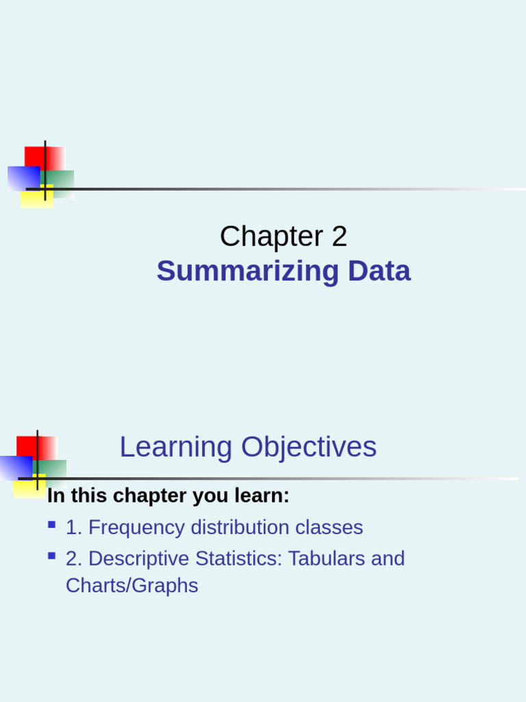 Chapter 2 - Sumarizing Data - Statistics | PDF | Probability Distribution | Histogram