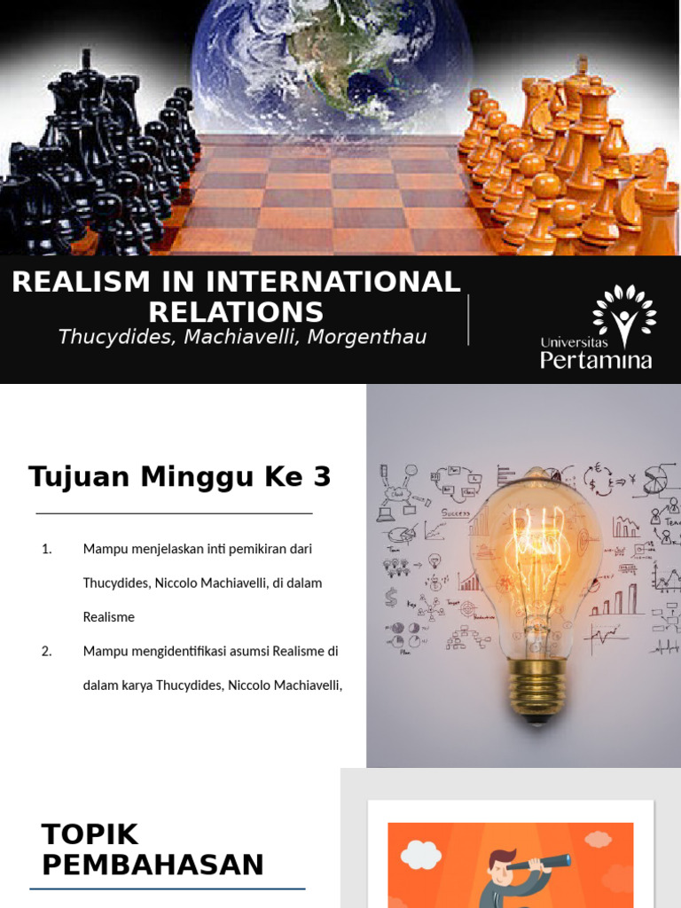 Pertemuan 3 - REALISM IN INTERNATIONAL RELATIONS | PDF