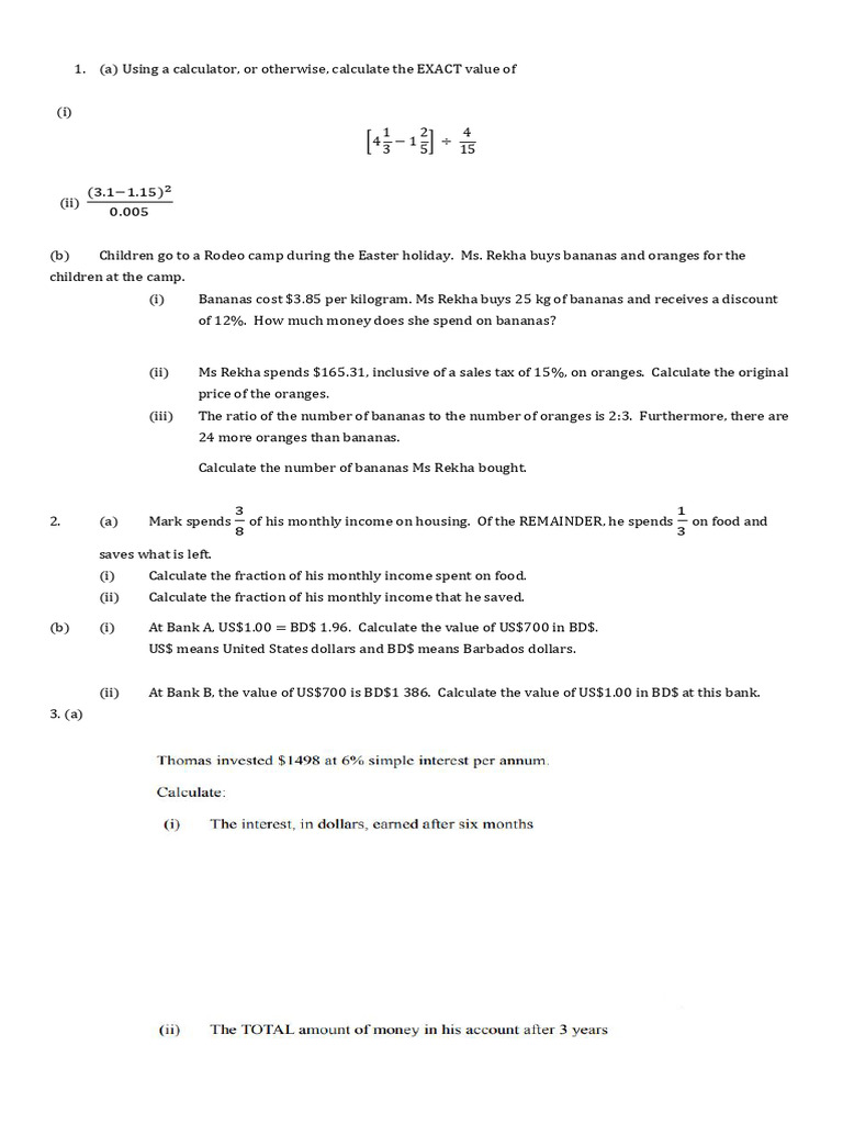 Revision Questions-1 | PDF | Prices | Economies