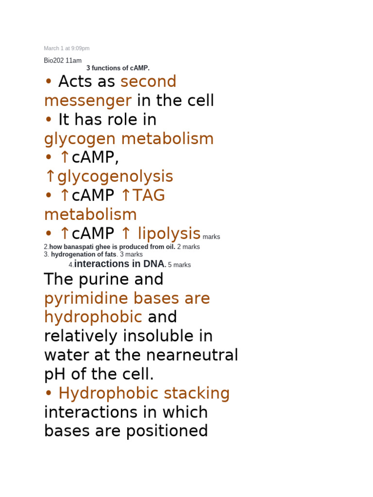 BIO202 Final Term Solved Papers | PDF | Wax | Fatty Acid BIO202 Final Term Solved Papers | PDF | Wax | Fatty Acid