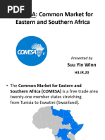 COMESA Objectives and Achievements | PDF | Infrastructure | Regional ...