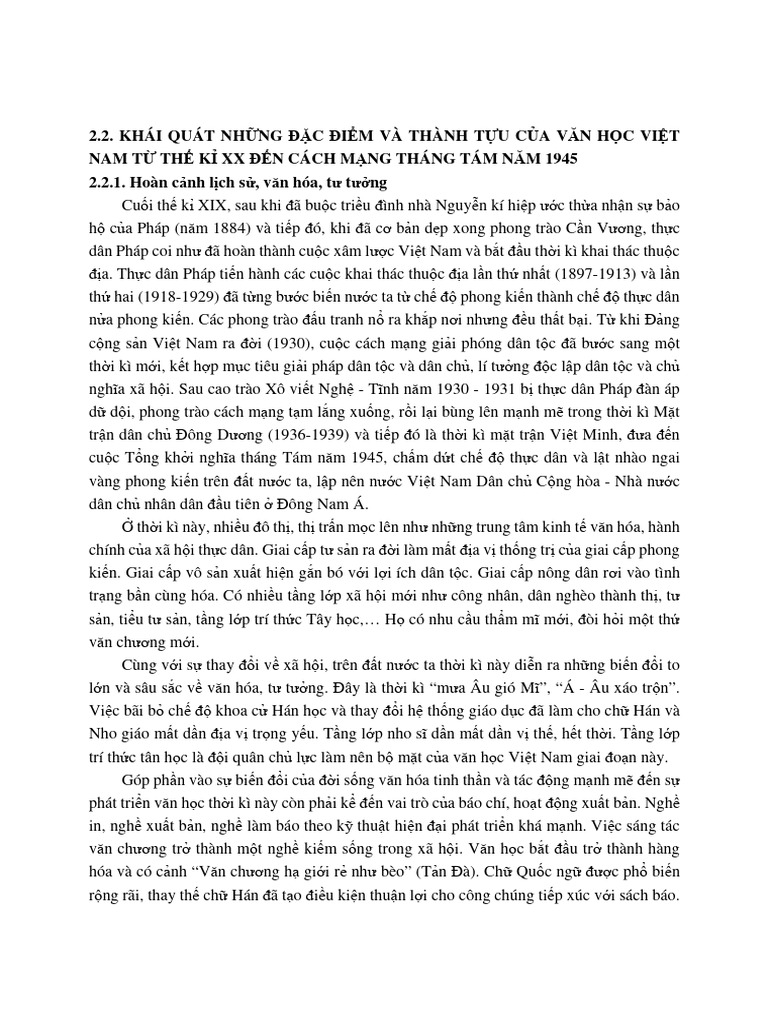 van hoc viet nam hien dai | PDF