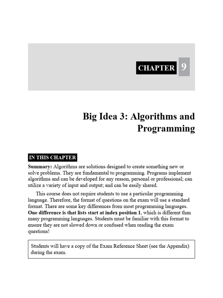 Algorithms & Programming Essentials | PDF | Parameter (Computer Programming) | Algorithms