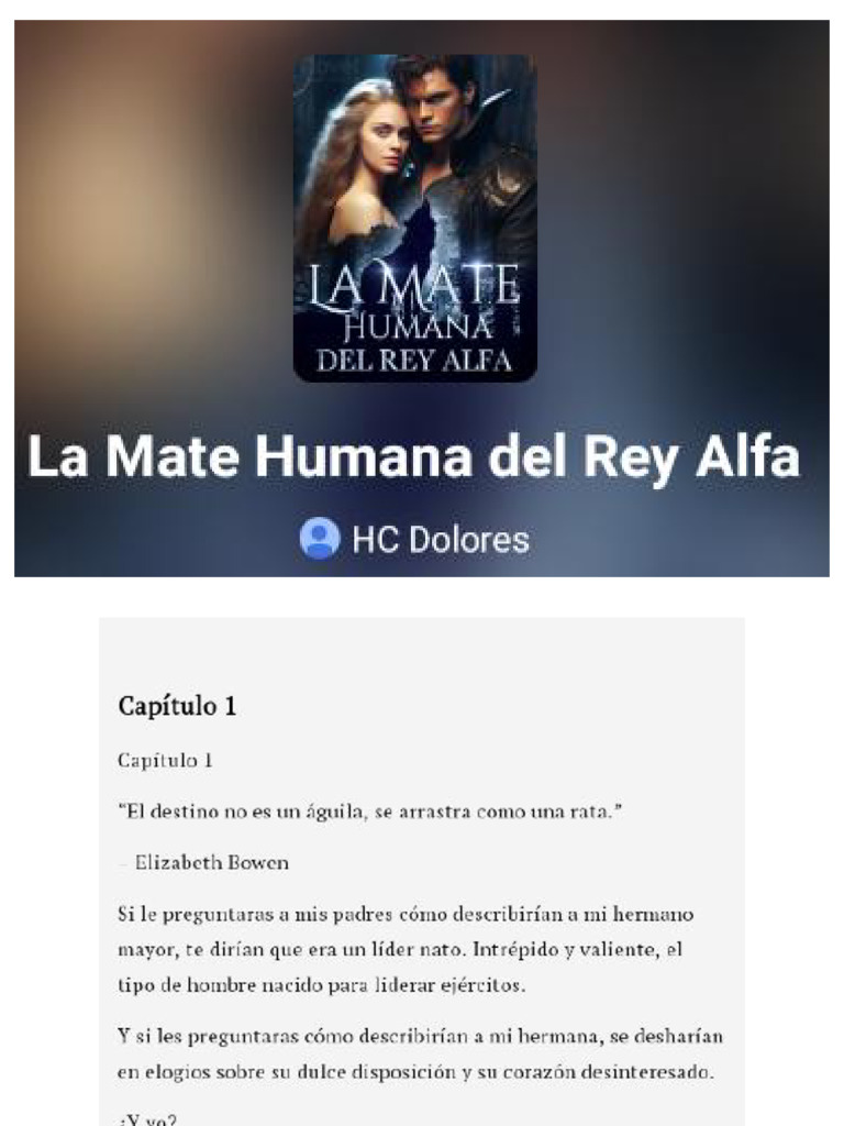 La Mate Humana Del Rey Alfa - H.C. Dolores | PDF