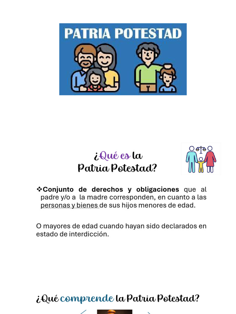 Derechos Y Obligaciones De La Patria Potestad Pdf