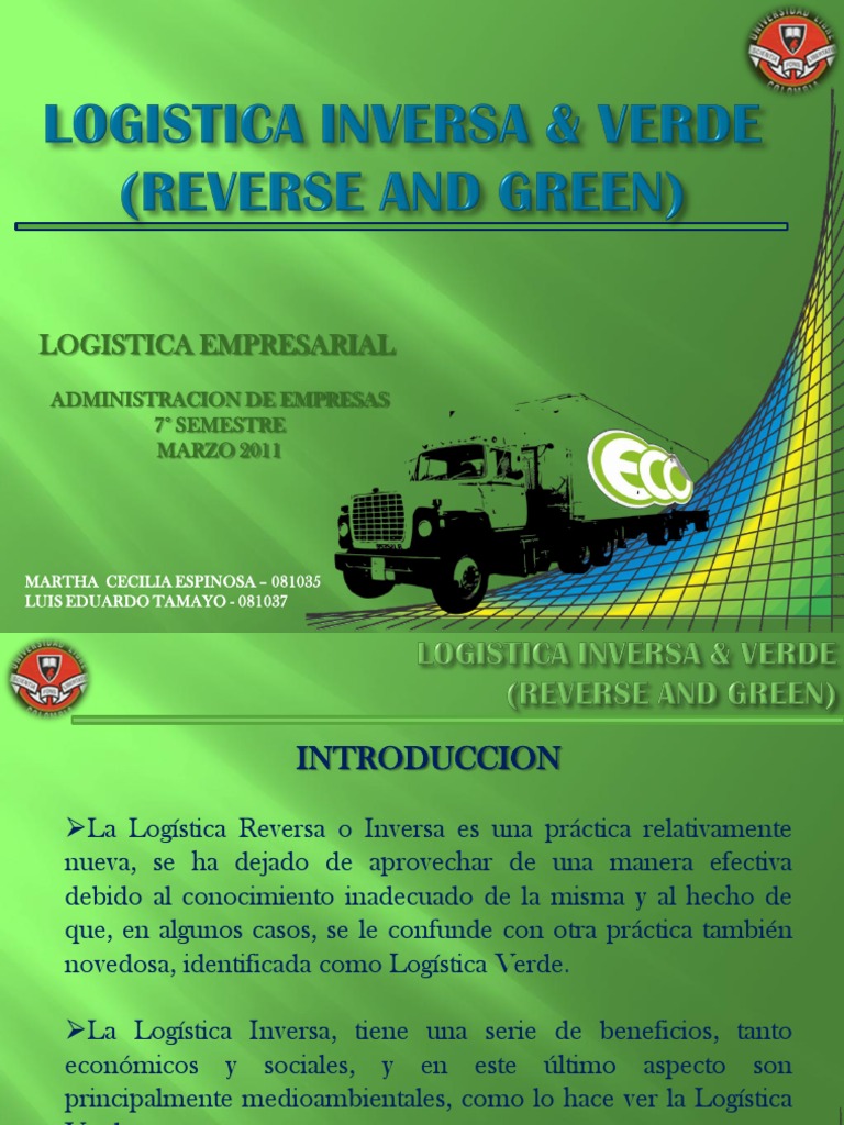 Logistica Inversa Y Verde Pdf Logística Reciclaje