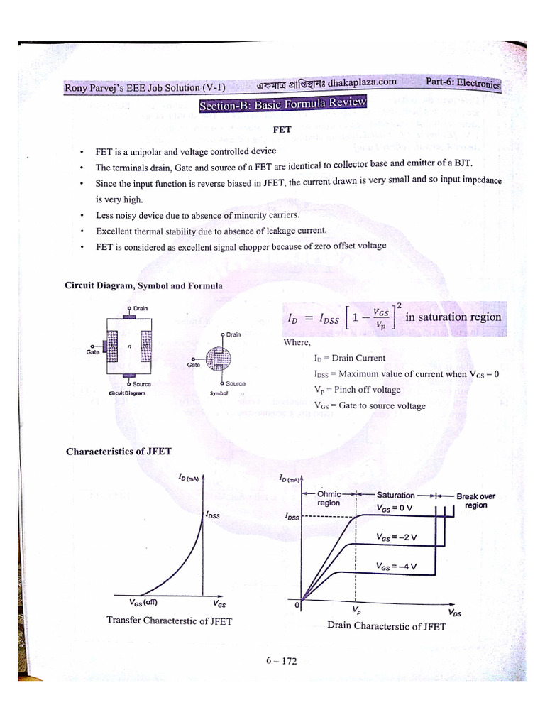 FET & MOSFET Rony Parvez | PDF