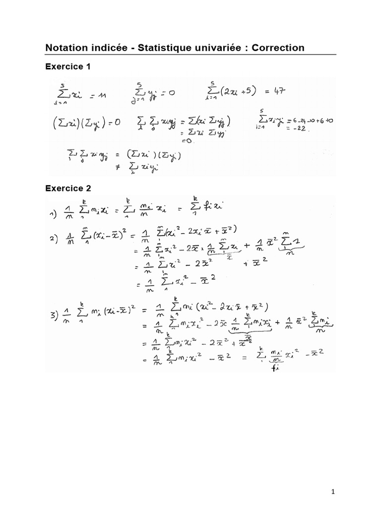 Univariate Statistics Exercises | PDF
