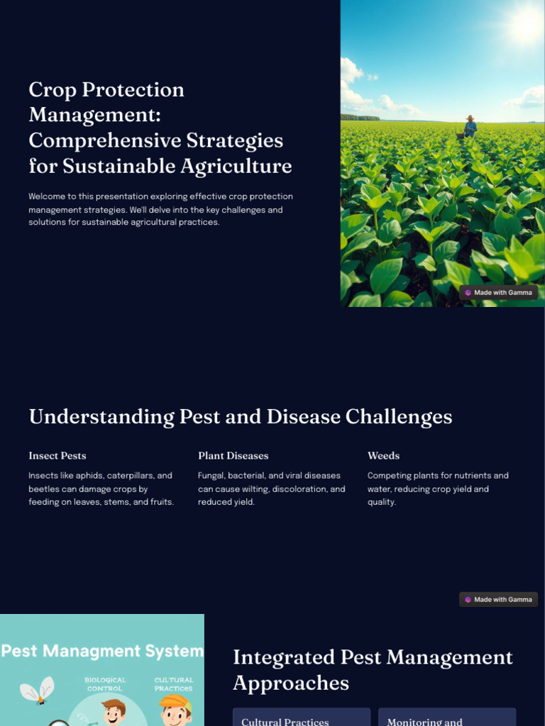 Crop Protection Management Comprehensive Strategies For Sustainable ...