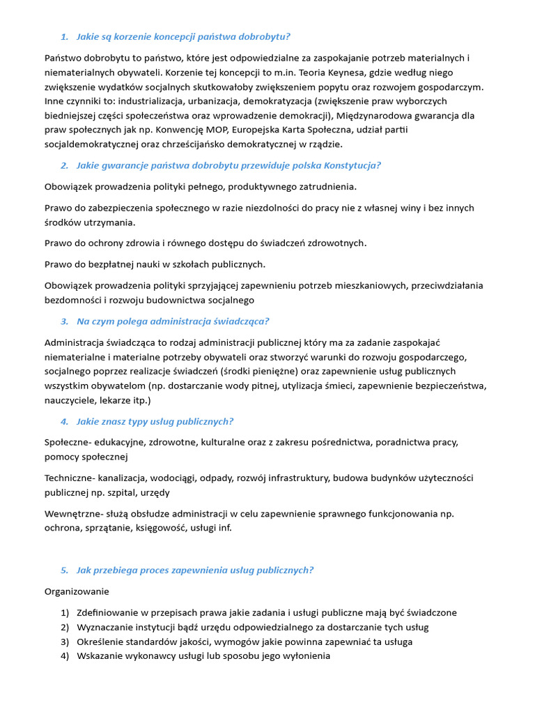 Administracja kolokwium 2 | PDF