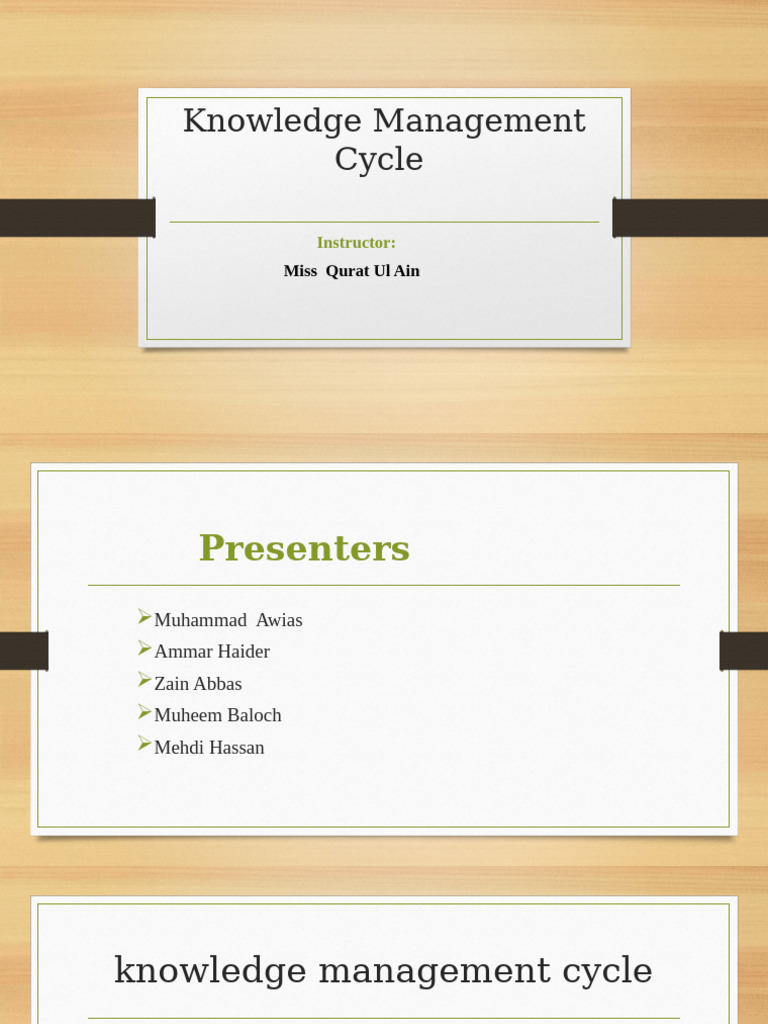 Knowledge Management Cycle Group 2 (R) | PDF | Tacit Knowledge ...