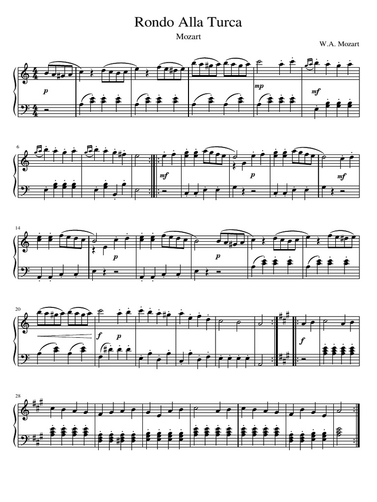 Rondo Alla Turca | PDF