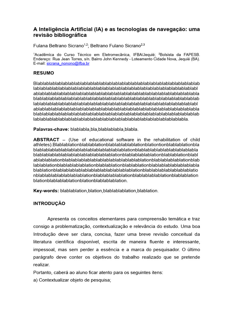 MODELO de Artigo de Revis-o Bibliogr-fica.docx | PDF