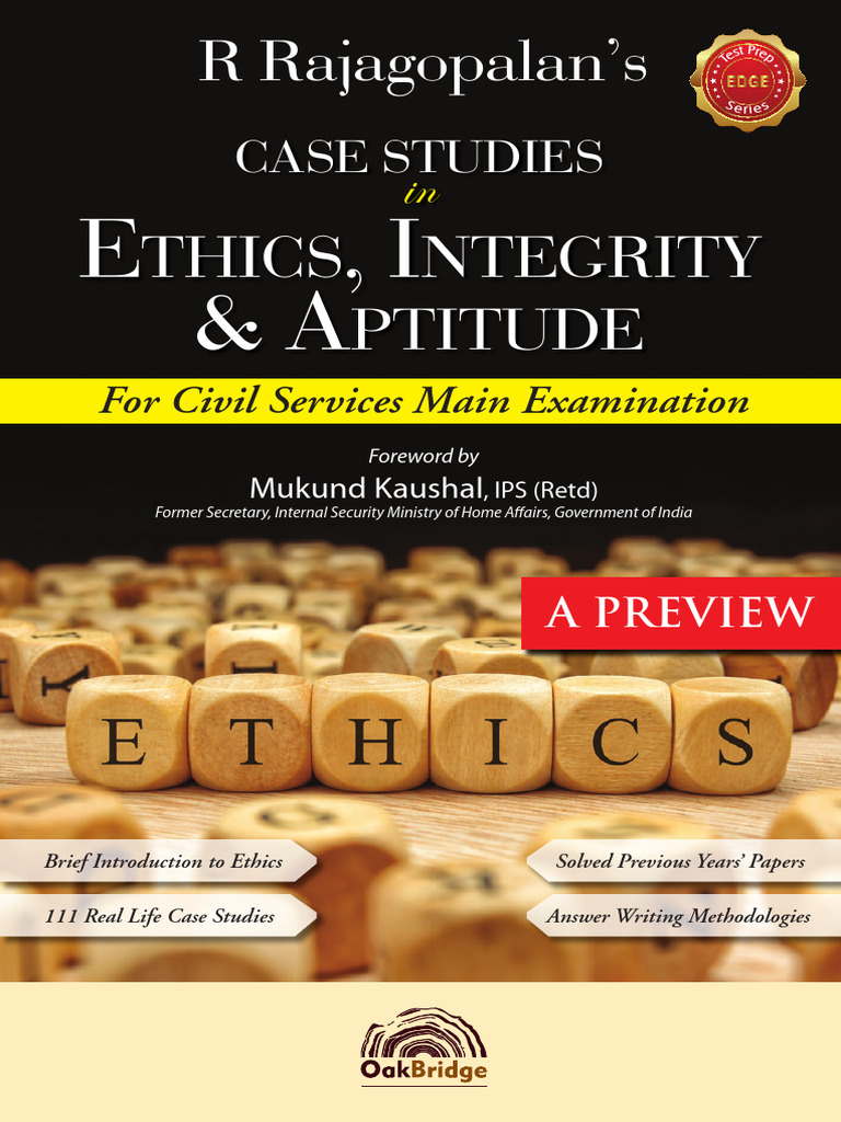 Rajagopalan Case Studies Ethics Integrity Aptitude Covers | PDF
