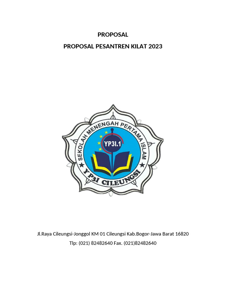 Program Kegiatan Sanlat 2023 | PDF