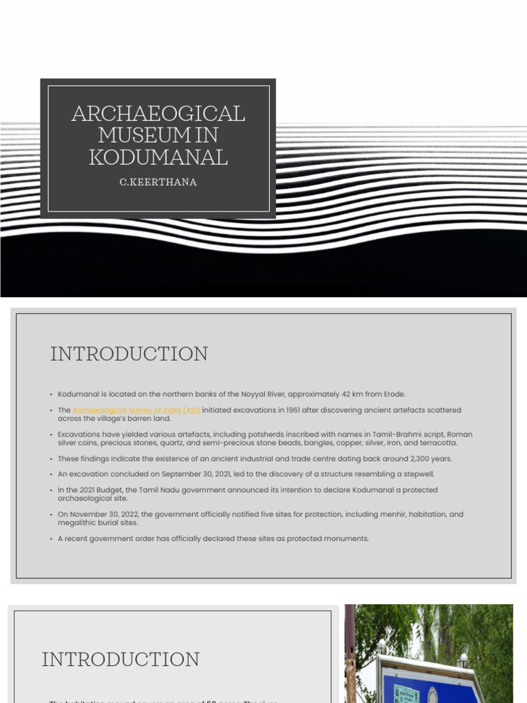 Archaeogical Museum in Kodumanal | PDF | Archaeology | Museum