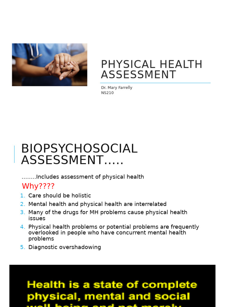 Physical Health Assessment | PDF