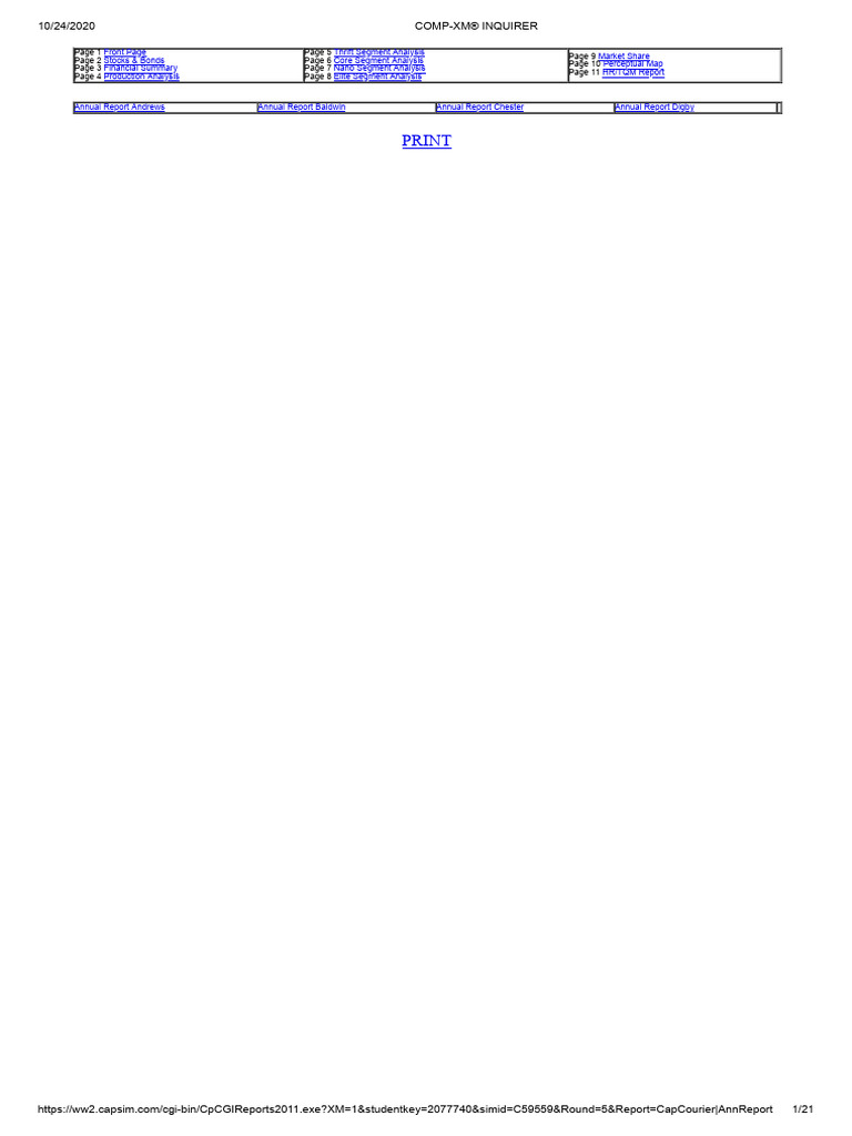 COMP-XM® INQUIRER Round 1 | PDF | Accounting | Financial Accounting