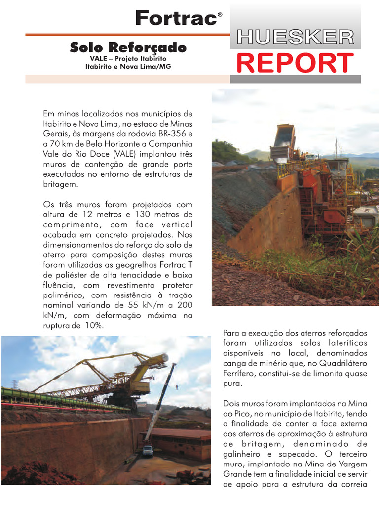 JR E - F Walls - and - Slopes GRS Fortrac Itabirito Nova Lima | PDF