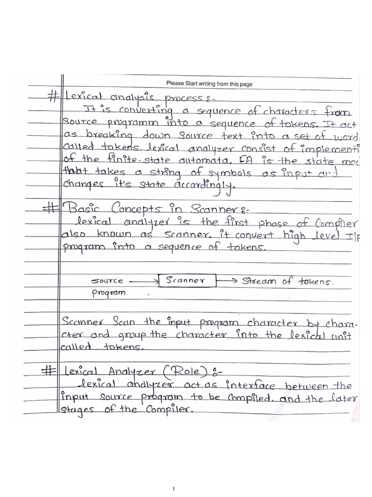 chapter 2 lexical Analysis from Daily cover | PDF