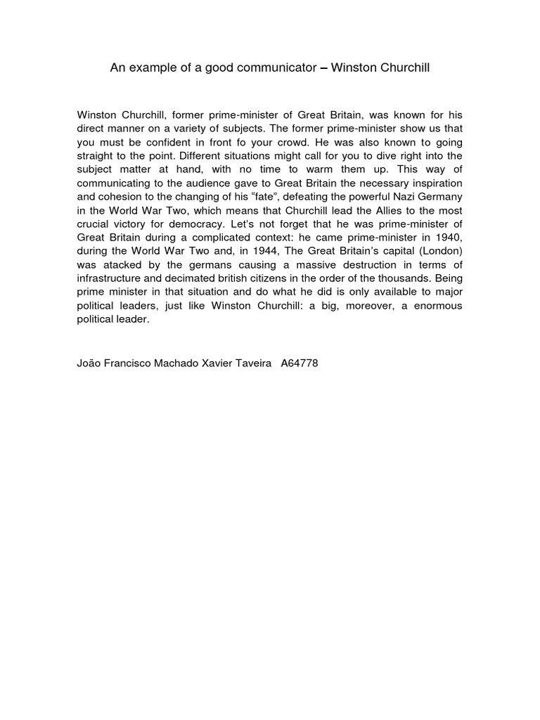 An_example_of_a_good_communicator_Winsto | PDF