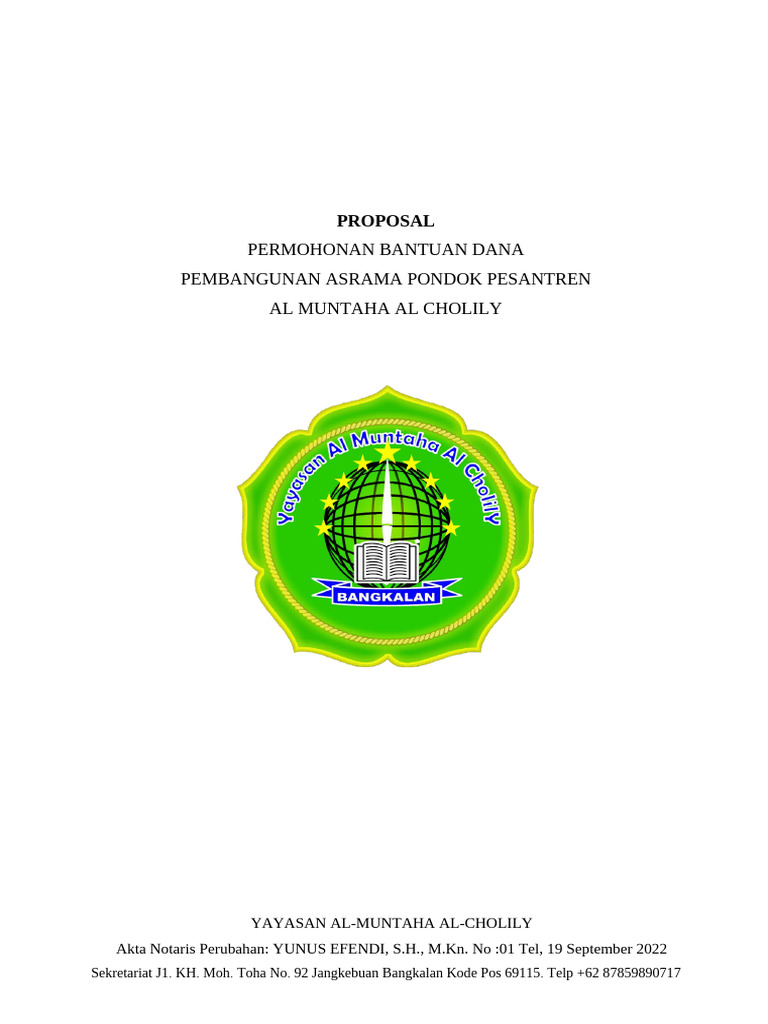 Al Muntaha Profile Proposal Asrama | PDF