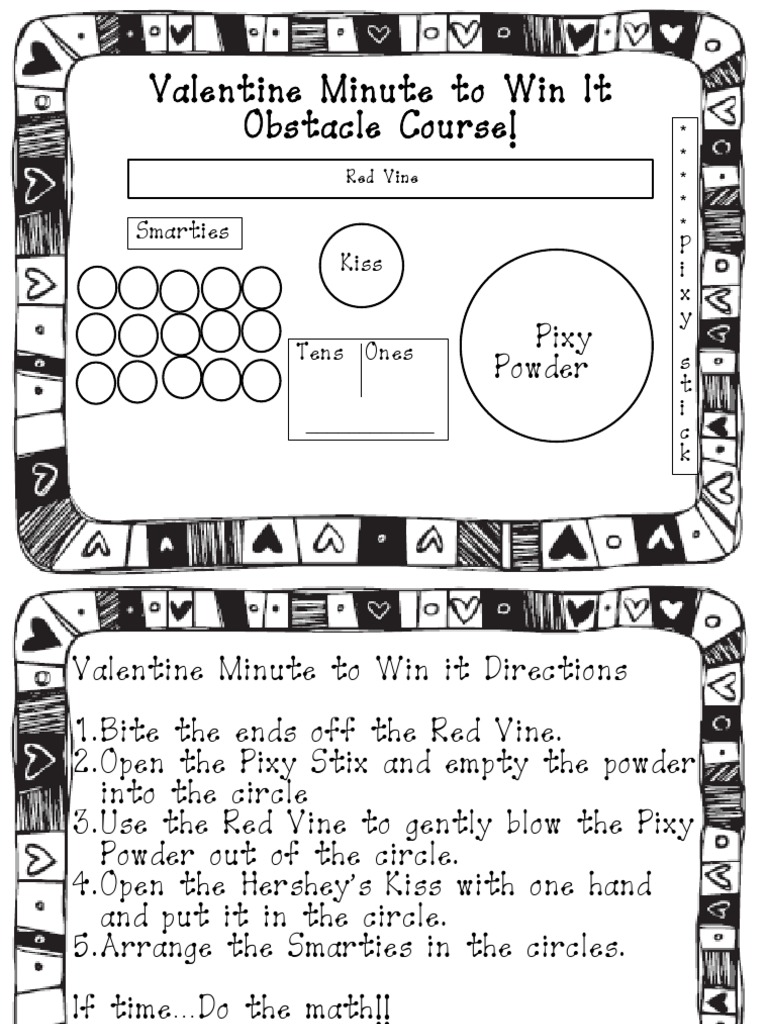 Valentine Minute To Win It! | PDF