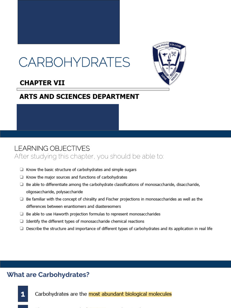 Carbohydrate Chemistry Basics | PDF | Carbohydrates | Polysaccharide