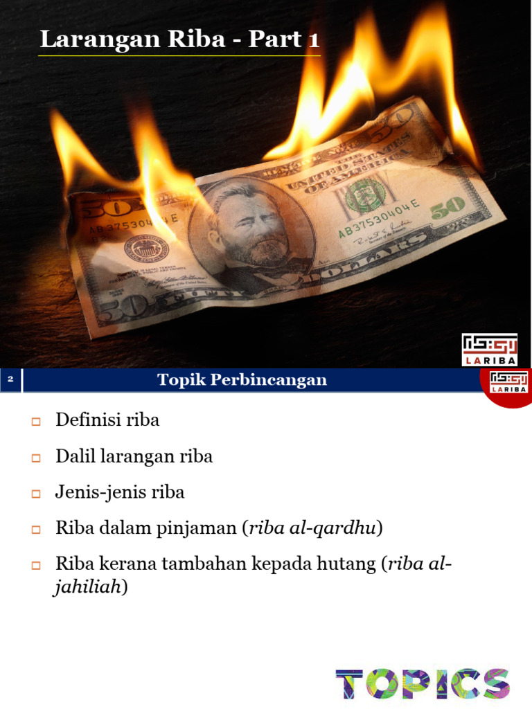 Topik 3 Larangan Riba Part 1 | PDF