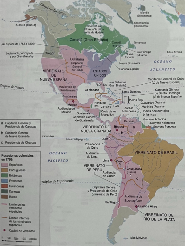 Mapa Colonial de América | PDF