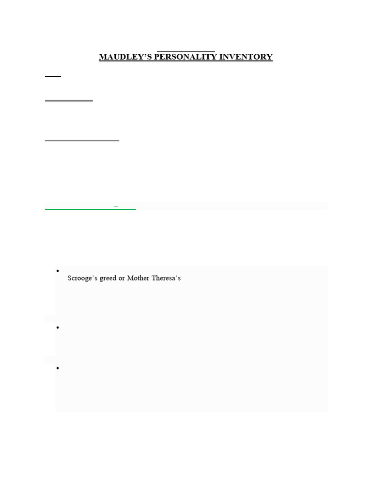 PRACTICAL 2 MPI (1) | PDF | Extraversion And Introversion | Human Development