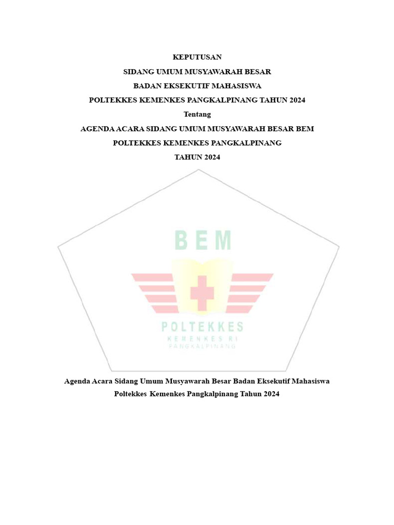 Konsideran Mubes BEM 2024 | PDF