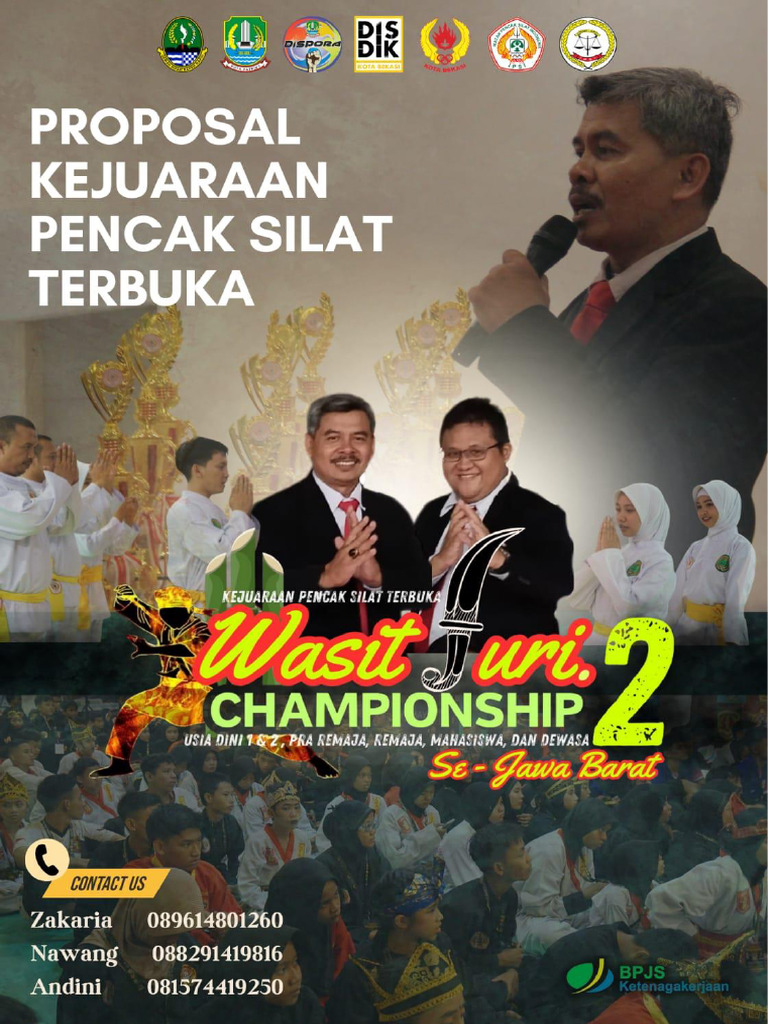 Proposal Kejuaraan Pencak Silat Terbuka Wjc 2 Se- Jawa Barat | PDF