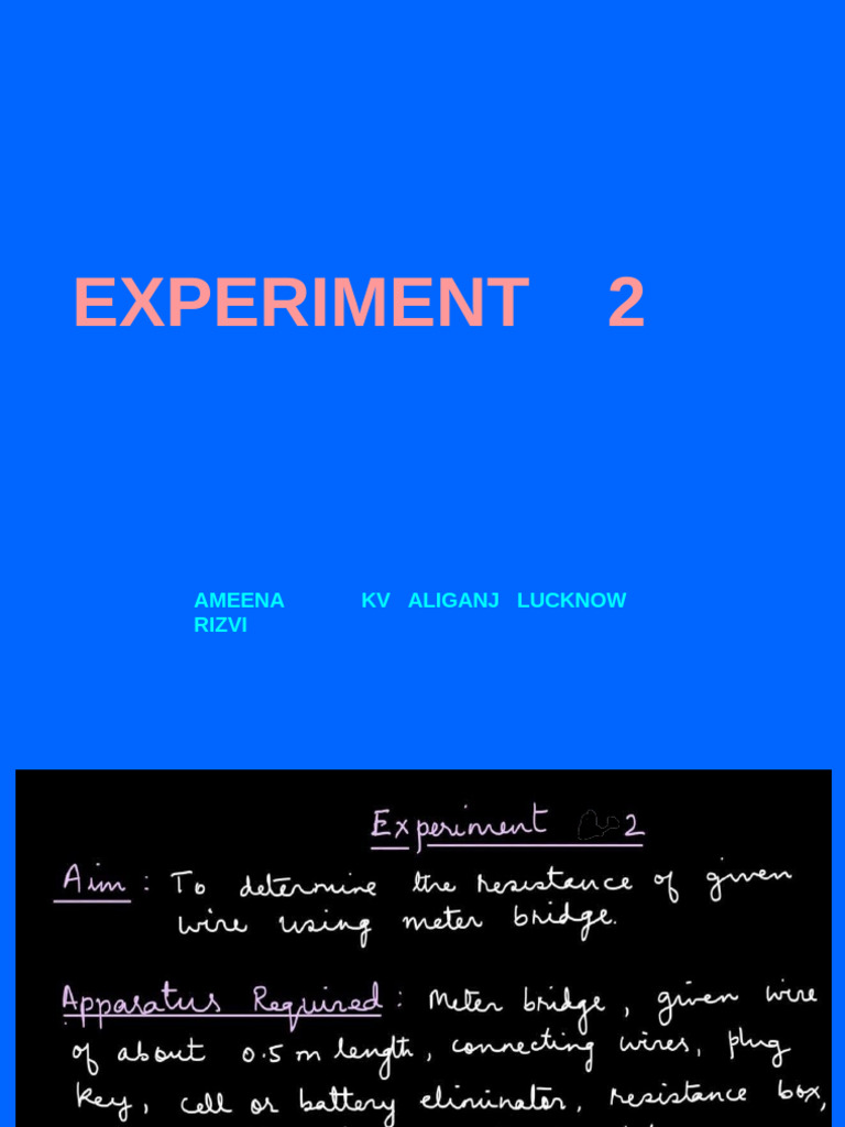 Experiment 2 | PDF